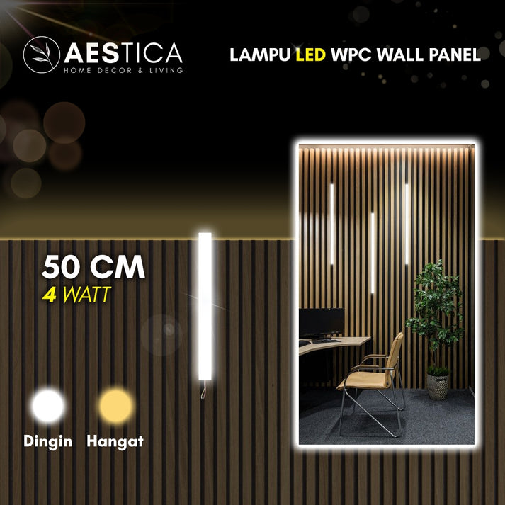 Lampu WPC Wall Panel LED Lampu Hias Dekor Dinding Rumah | AESTICA ...