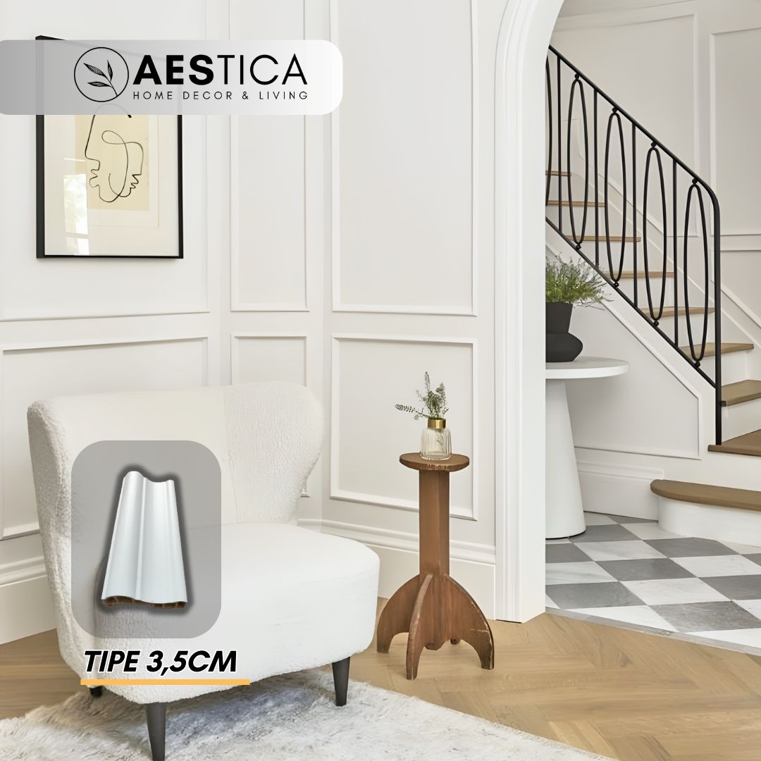 Wall Moulding Lis Siku List PVC Dekorasi Dinding Rumah | AESTICA ...